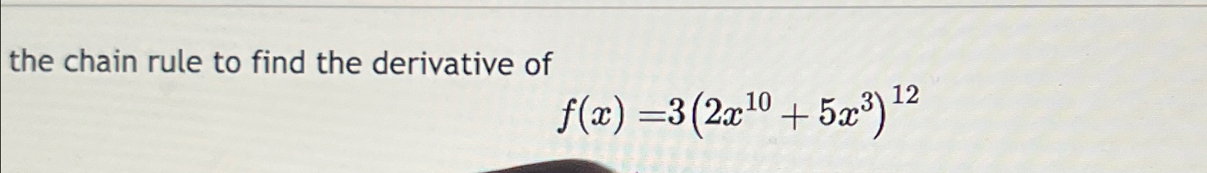 Solved the chain rule to find the derivative | Chegg.com