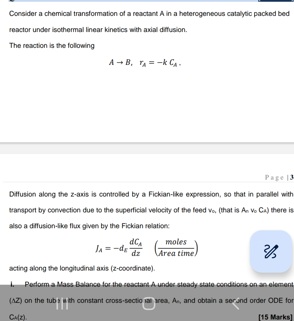 Solved Consider a chemical transformation of a reactant A | Chegg.com