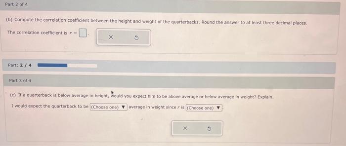 Solved (a) Construct a scatterplot of the weight (y) versus | Chegg.com