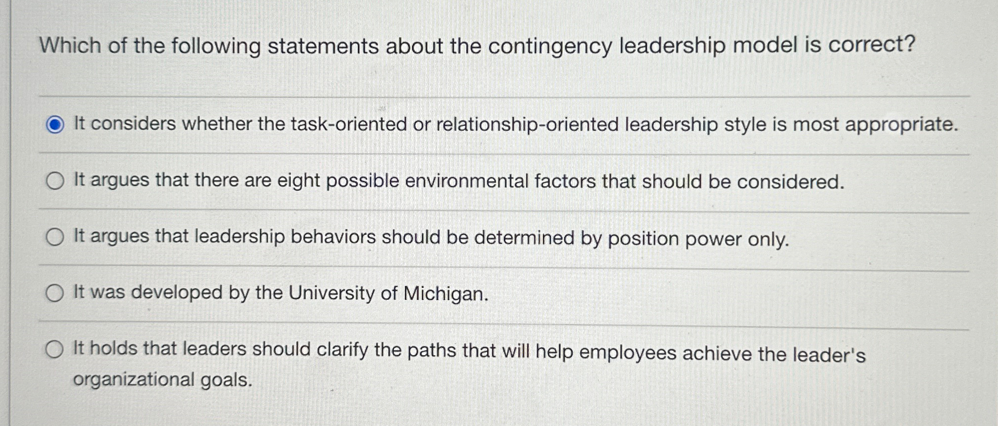 Solved Which of the following statements about the | Chegg.com