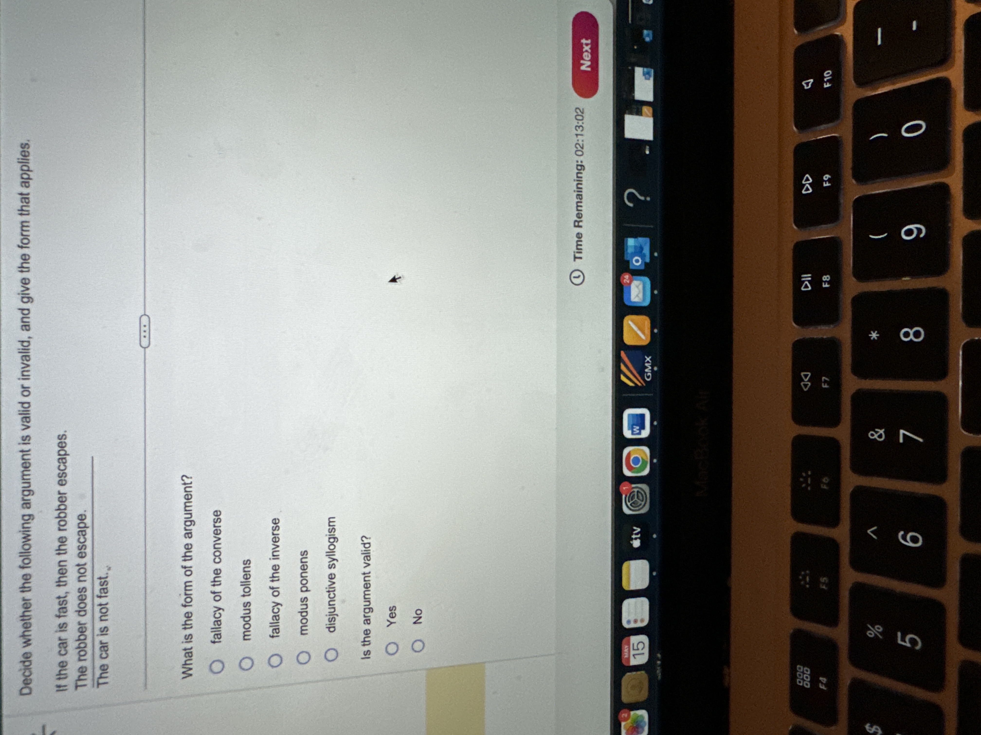 Decide whether the following argument is valid or | Chegg.com