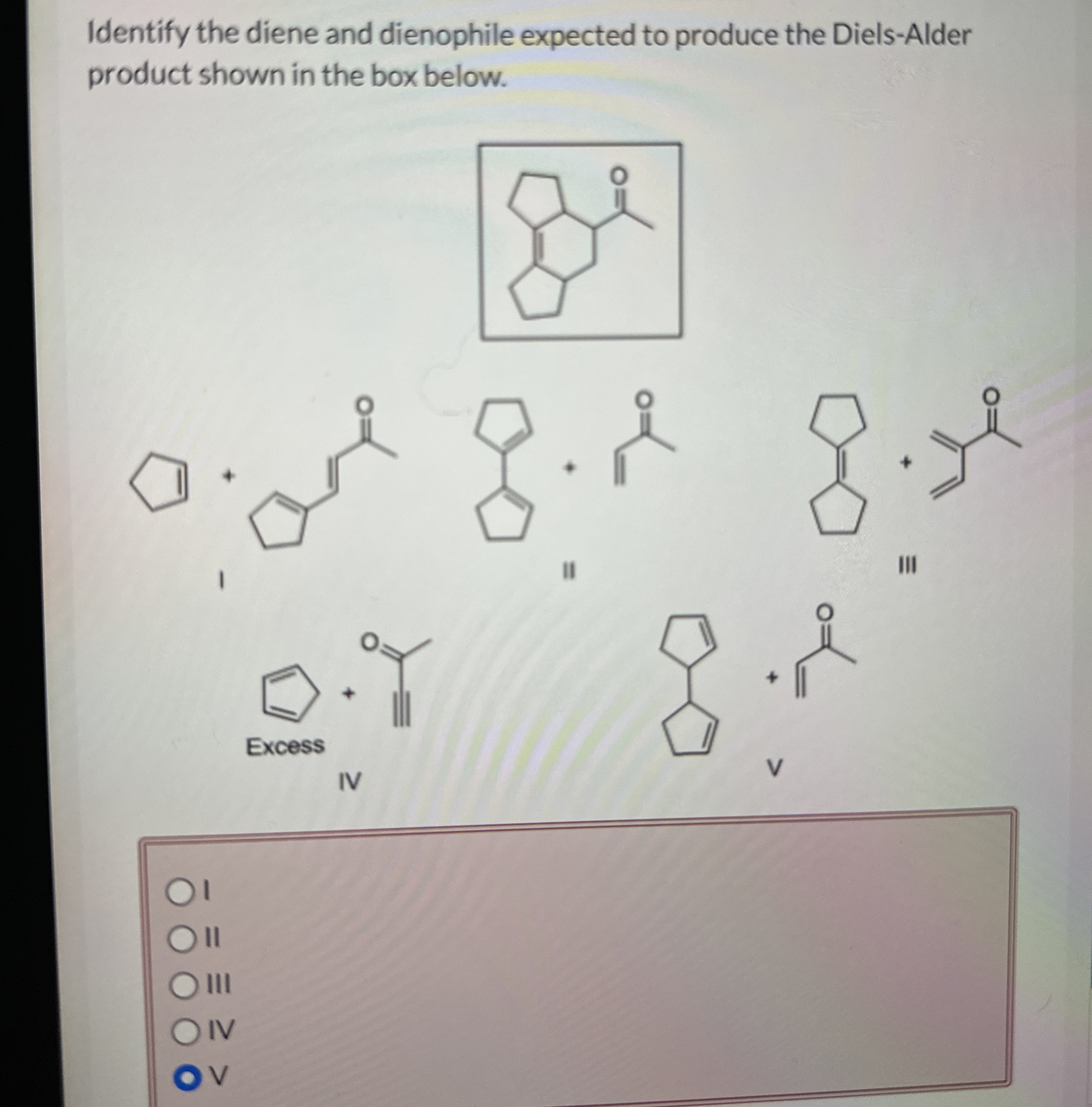Solved Identify the diene and dienophile expected to produce | Chegg.com