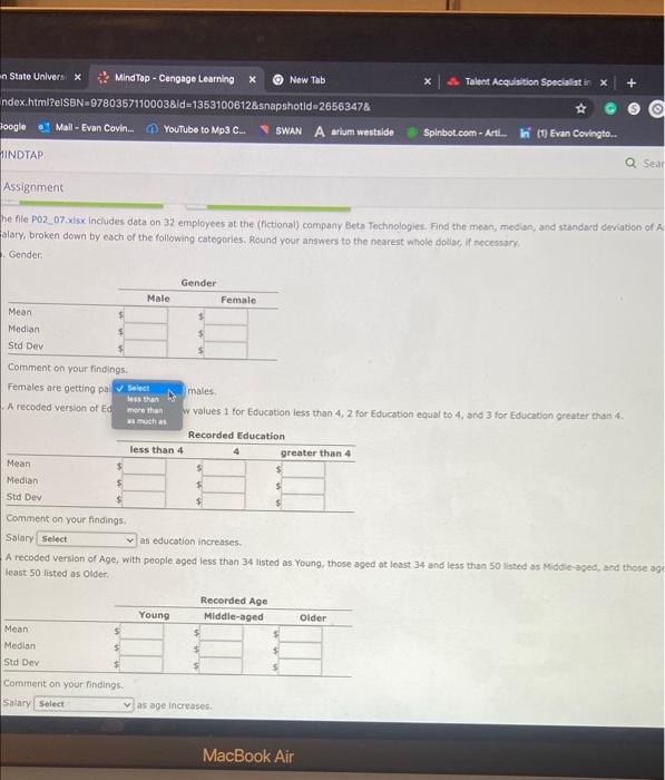 Solved AutoSave AB 2 Home Insert Draw Page Layout Formulas | Chegg.com