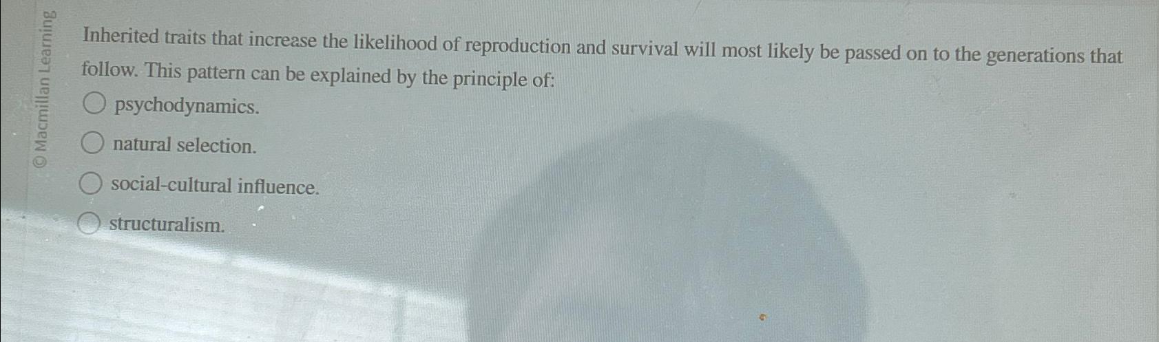 Solved Inherited traits that increase the likelihood of | Chegg.com