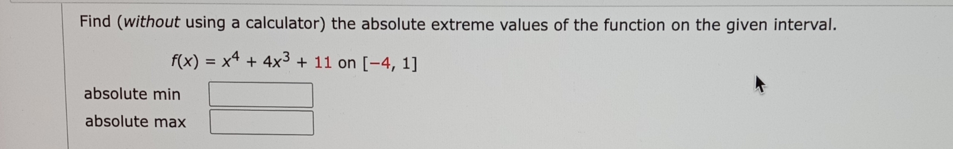 Solved Find (without using a calculator) ﻿the absolute | Chegg.com