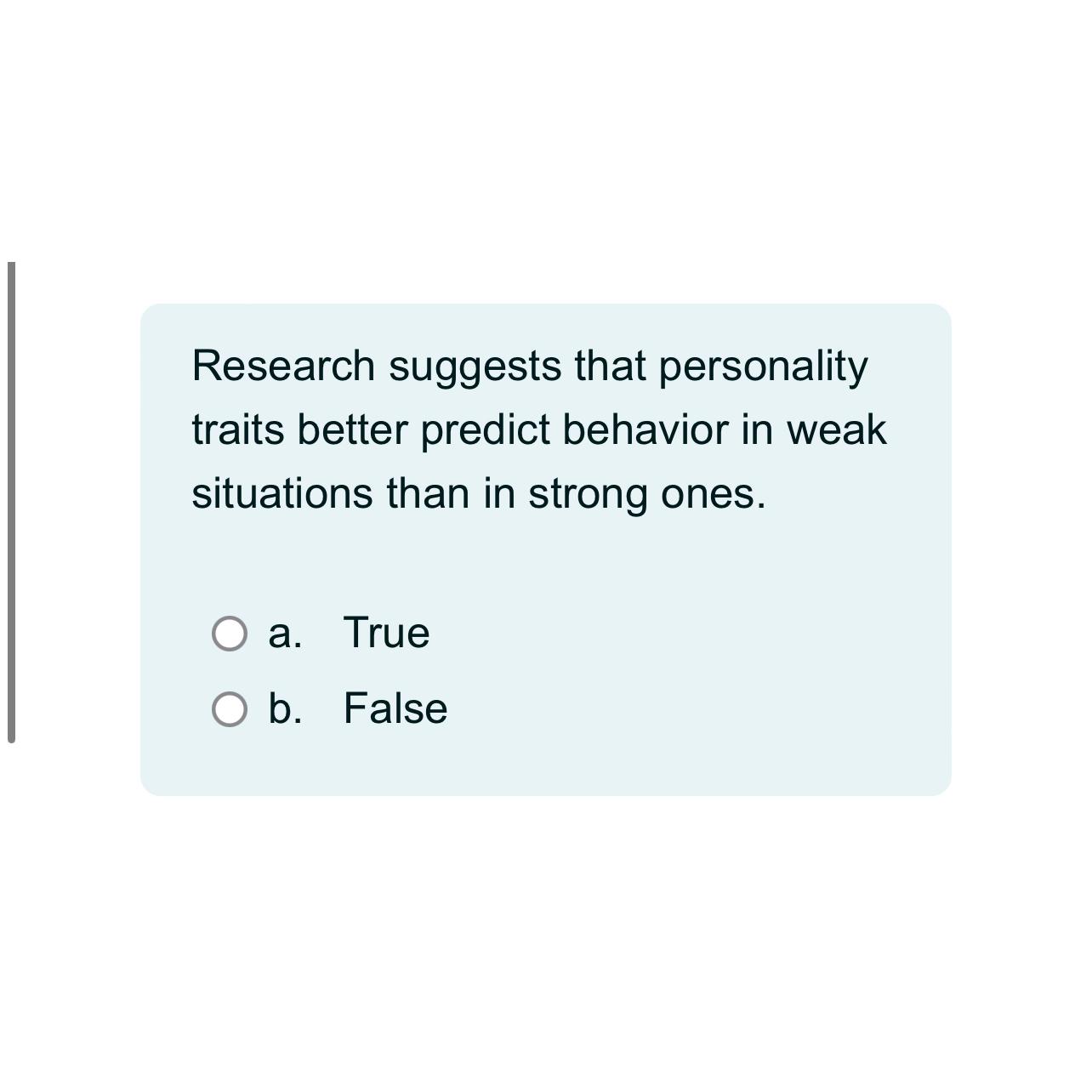 Solved Research suggests that personality traits better | Chegg.com