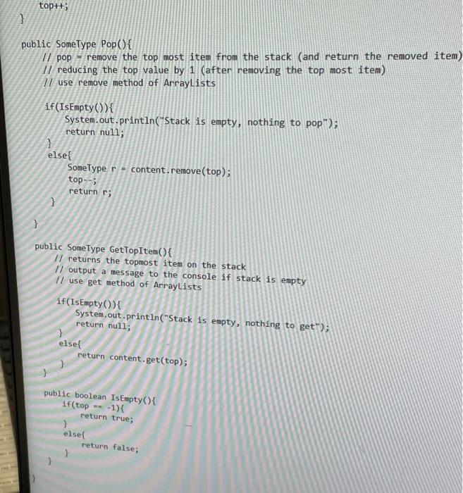 Solved Rewrite the stack class (download from Modules->Week | Chegg.com