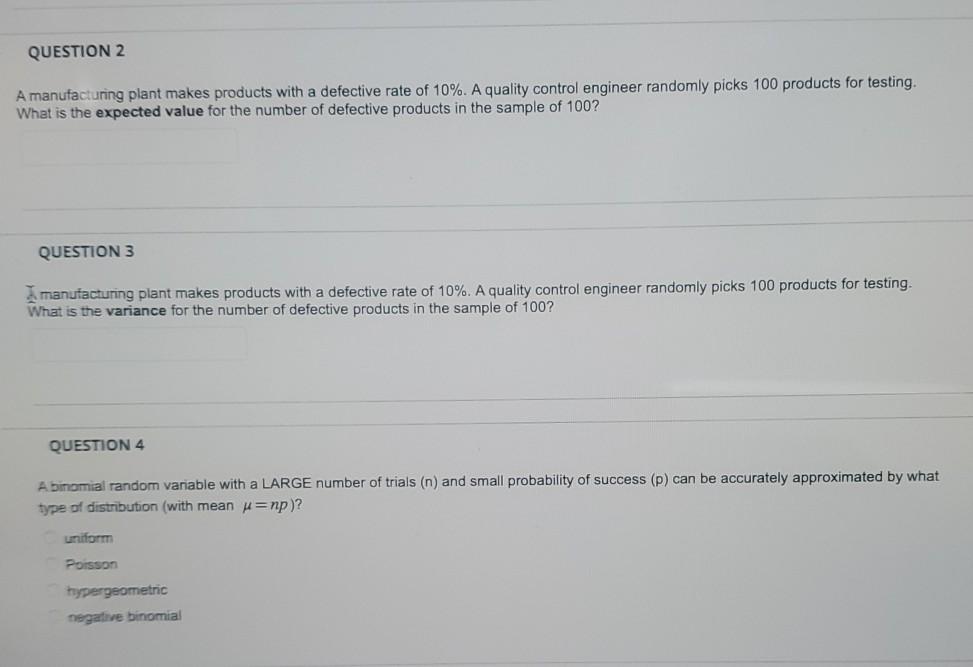 Solved A manufacturing plant makes products with a defective | Chegg.com