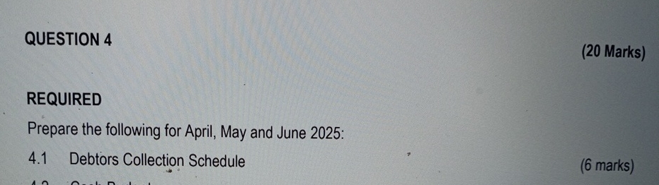 Solved QUESTION 4(20 ﻿Marks)REQUIREDPrepare the following | Chegg.com