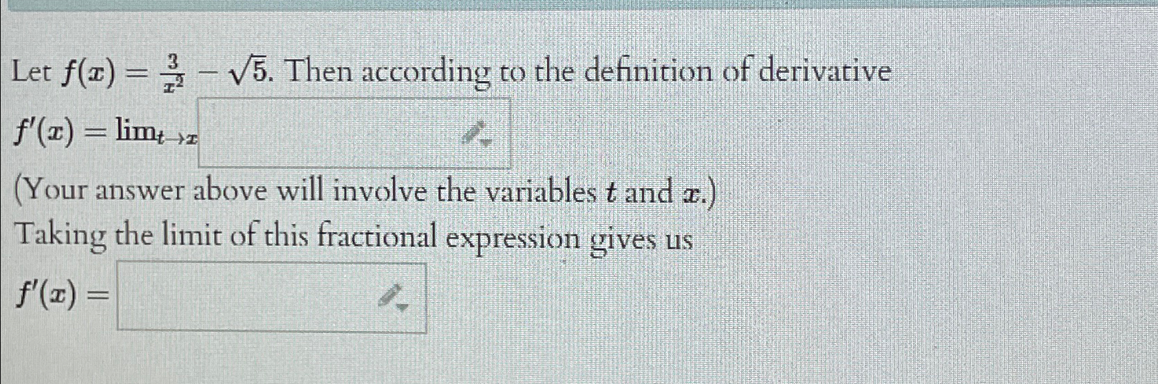 Solved Let F X 3x2 52 ﻿then According To The Definition Of