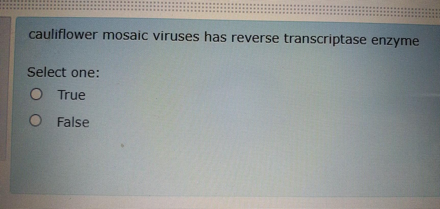 Solved cauliflower mosaic viruses has reverse transcriptase | Chegg.com