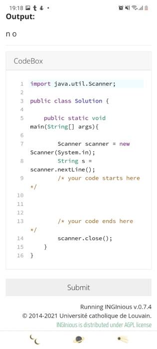 Solved Java please complete the code in the codebox without | Chegg.com