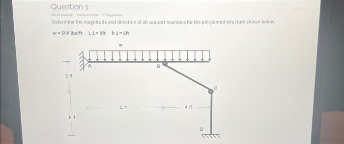 Solved Determine the magnitude and direction of all support | Chegg.com