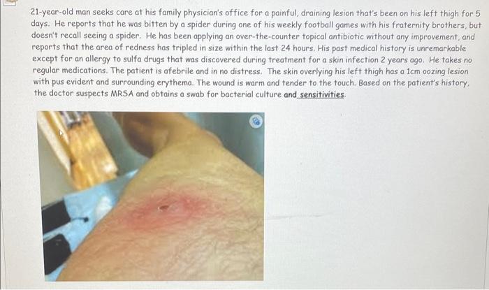 Solved 21-year-old man seeks care at his family physician's | Chegg.com
