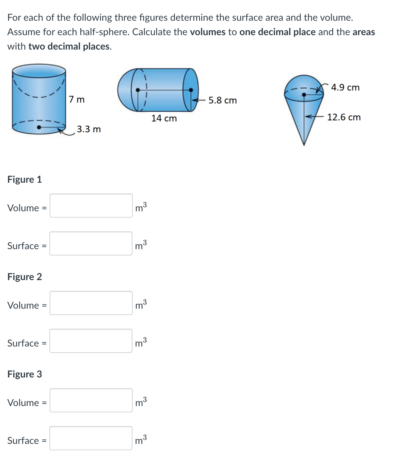 Solved For each of the following three figures determine the | Chegg.com