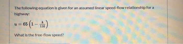 Solved The following equation is given for an assumed linear | Chegg.com