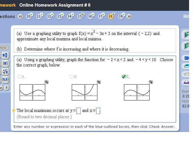 Solved Use a graphing utility to graph f(x) = x3 - 3x + 3 on | Chegg.com