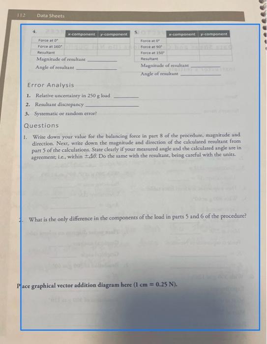 Solved PROCEDURE 7. With 250 g at 0∘ and 160∘ : Step number | Chegg.com