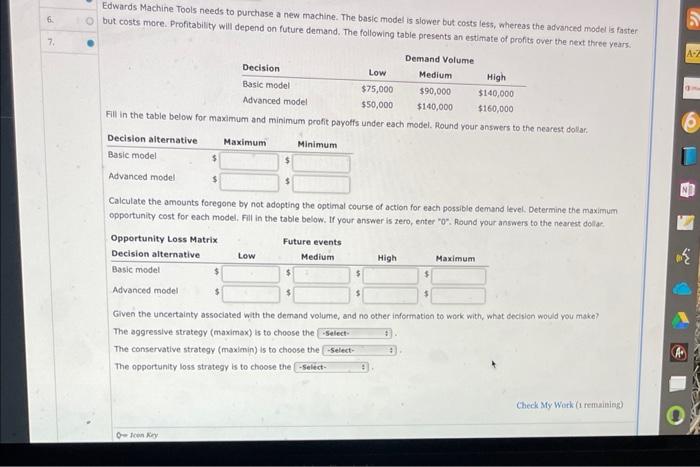Solved Edwards Machine Tools needs to purchase a new | Chegg.com