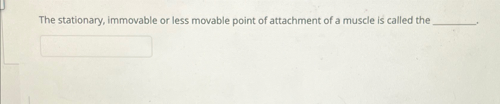 Solved The stationary, immovable or less movable point of | Chegg.com