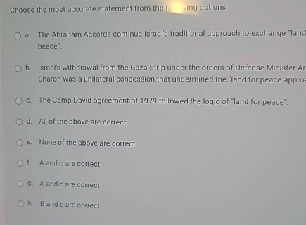 Solved Choose the most accurate statement from the fo ving | Chegg.com