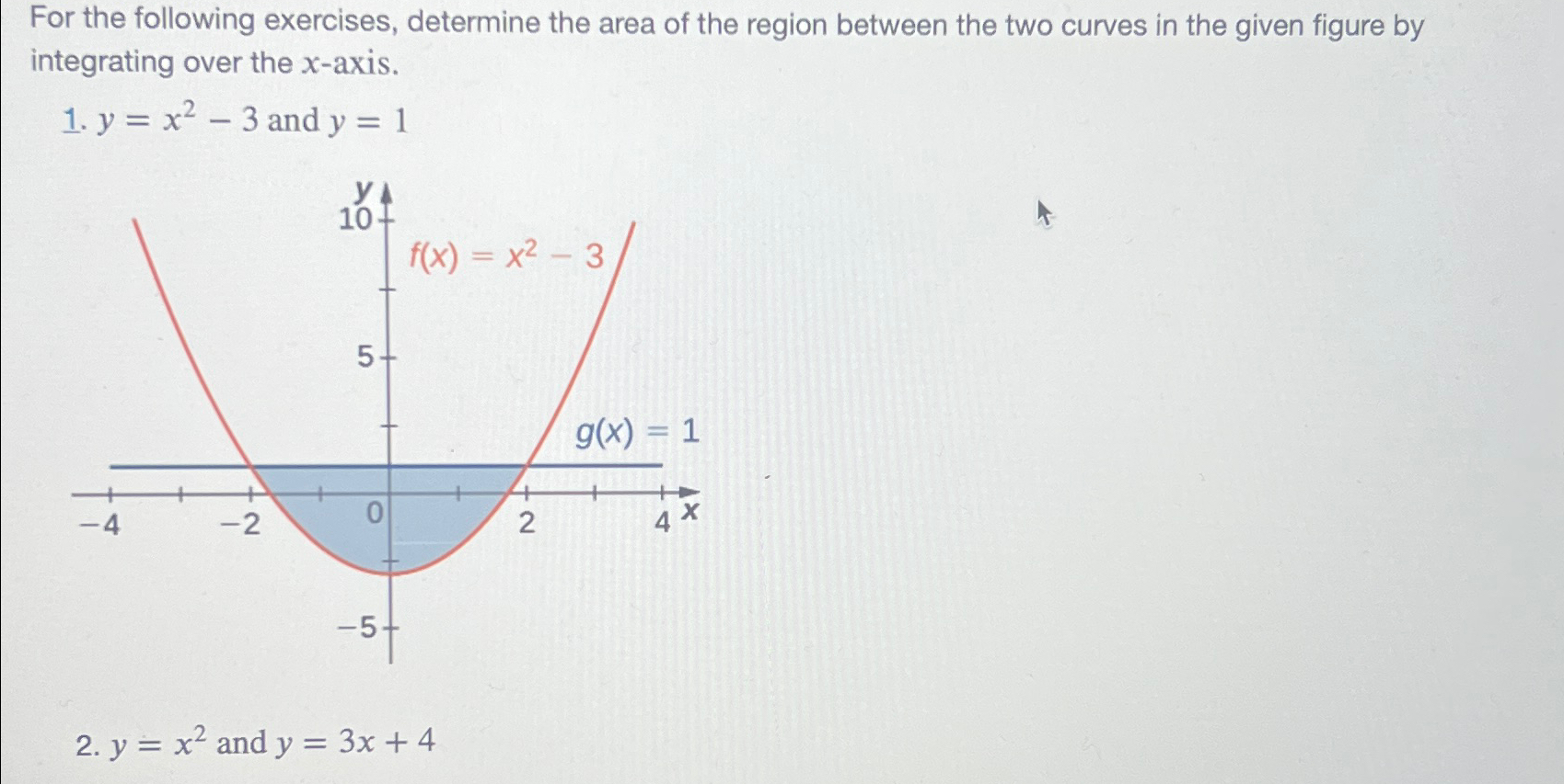 Solved For the following exercises, determine the area of | Chegg.com
