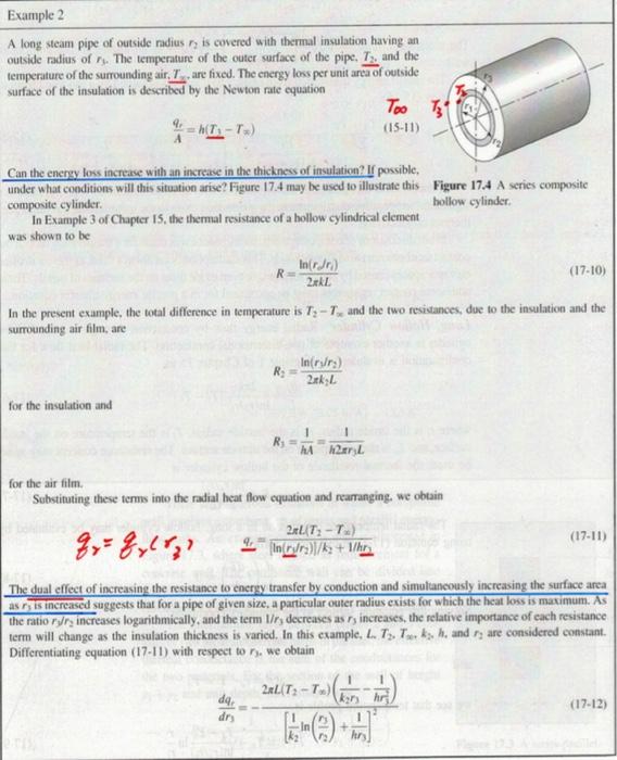 Solved Show that the critical radius of insulation for the | Chegg.com
