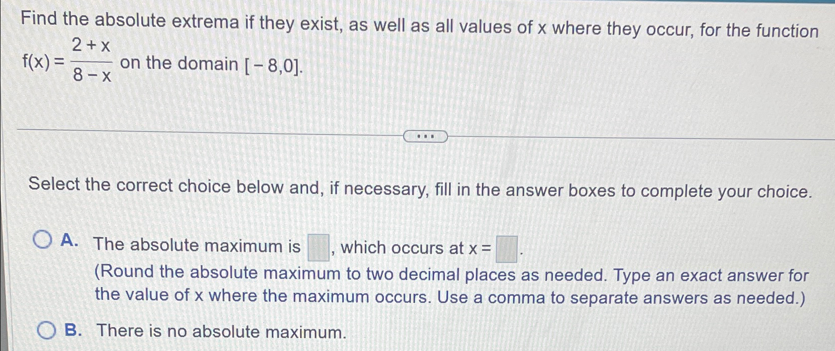 Solved Find the absolute extrema if they exist, as well as | Chegg.com