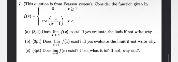 Solved 7. (This question is from Pearson system). Consider | Chegg.com