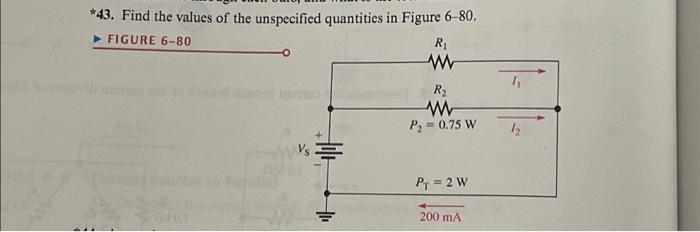 Solved *43. Find the values of the unspecified quantities in | Chegg.com