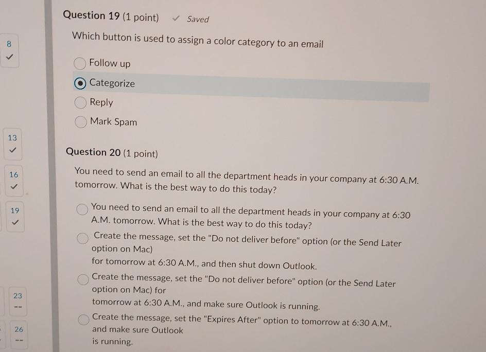 Solved Question 19 (1 ﻿point) ﻿SavedWhich button is used to | Chegg.com