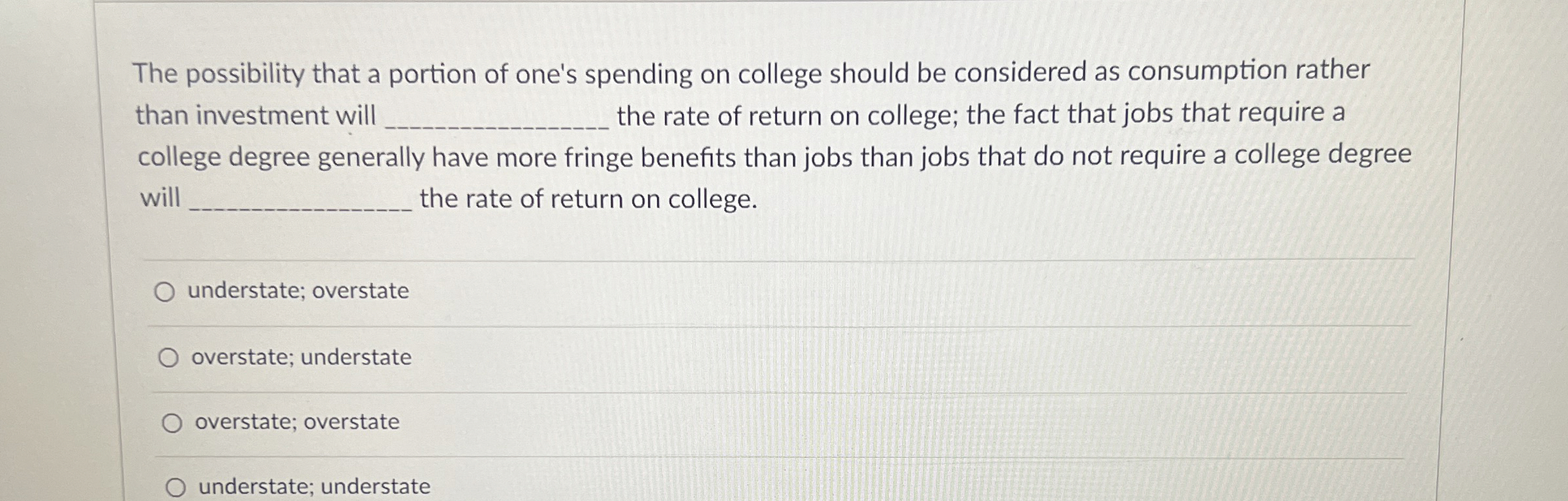 Solved The possibility that a portion of one's spending on | Chegg.com