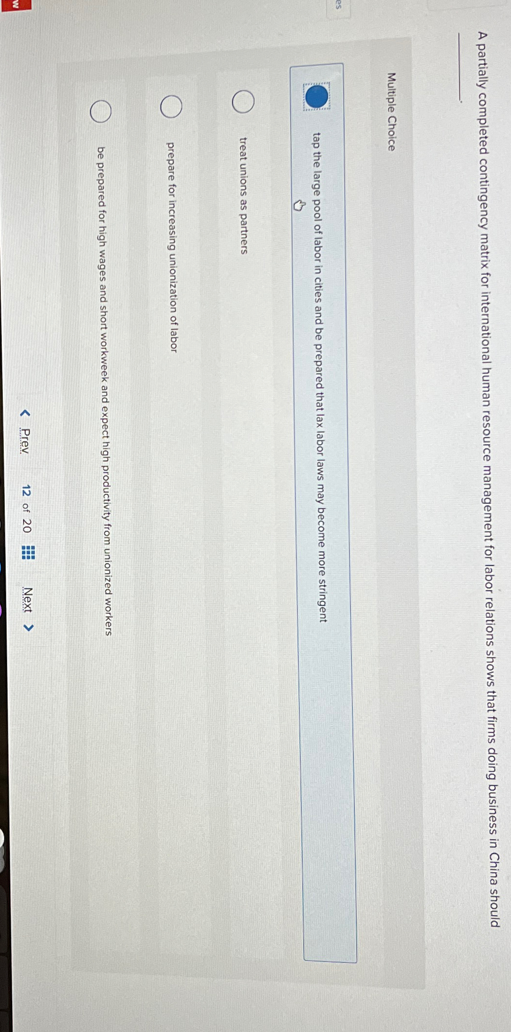 Solved A partially completed contingency matrix for | Chegg.com