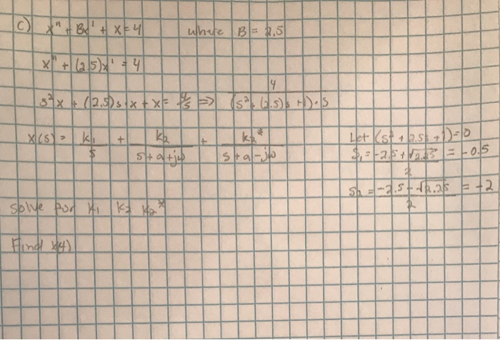 Solved InfBd +X-4 where B = 3.5 x + (a15-4 14 2 + X(S) kli $ | Chegg.com