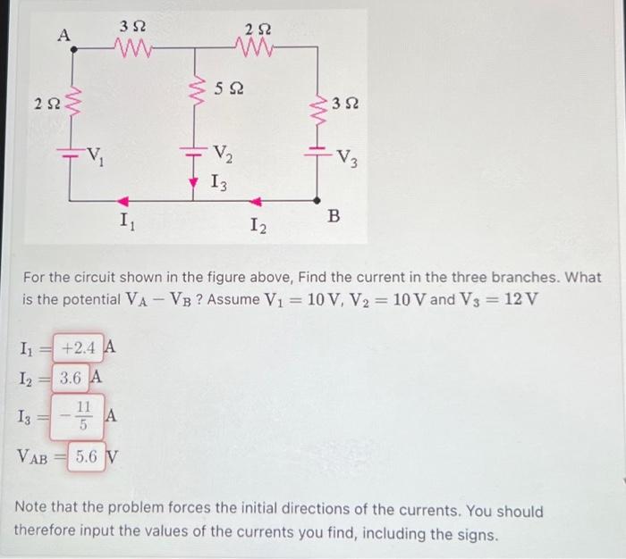 Solved For the circuit shown in the figure above, Find the | Chegg.com
