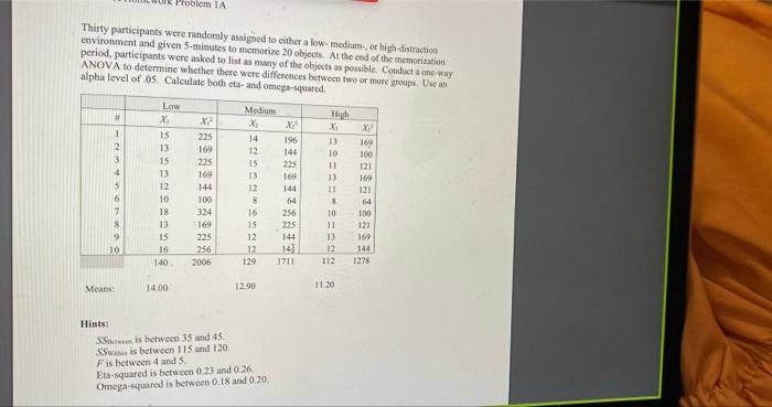Solved QUESTION 15 What is the value of omega-squared? | Chegg.com