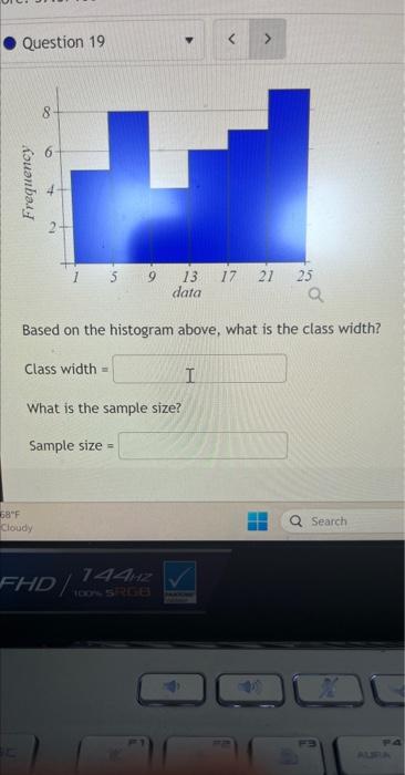 Solved What is the sample size? | Chegg.com