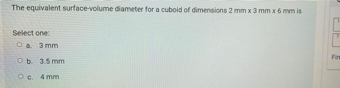 Solved Sphericity is the measure of how closely the shape of | Chegg.com