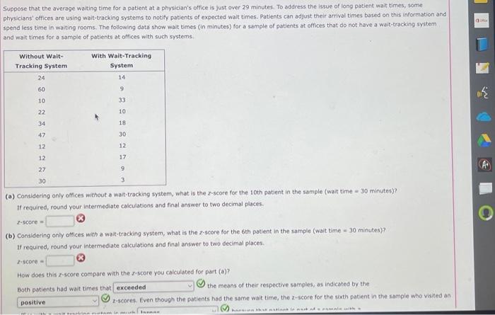Solved Suppose that the average waiting time for a patient | Chegg.com