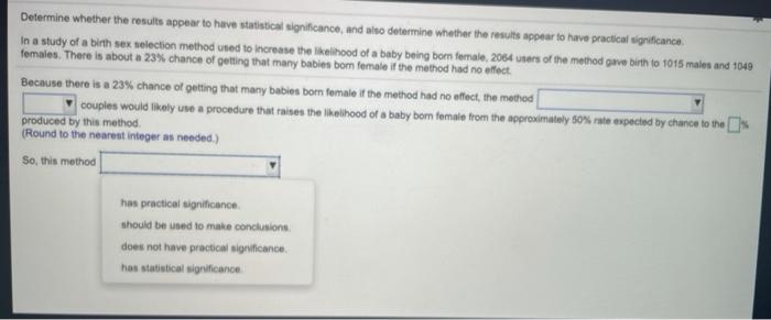 Solved Determine Whether The Results Appear To Have