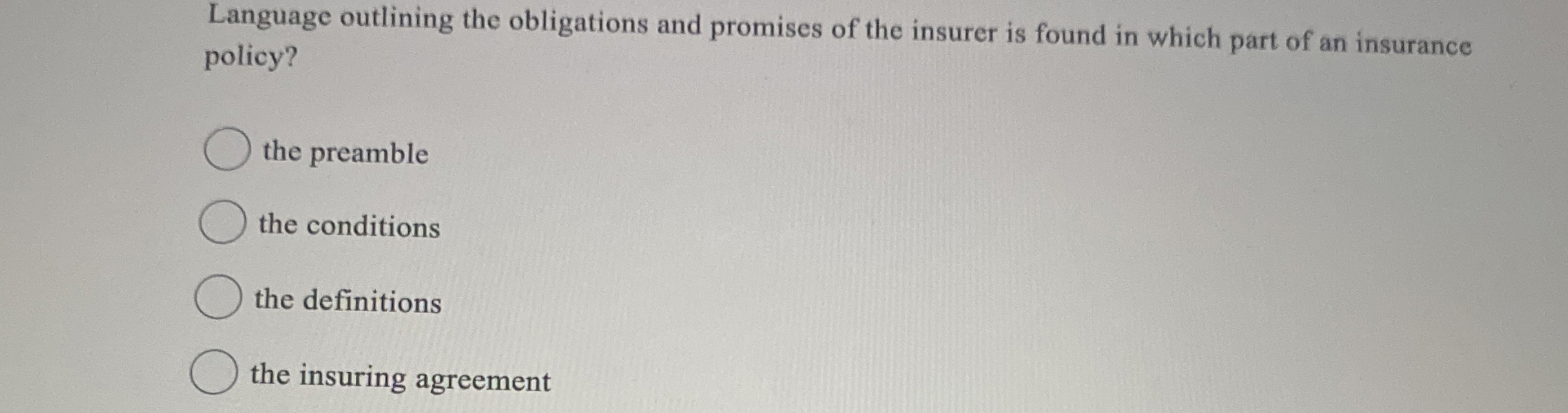Solved Language outlining the obligations and promises of | Chegg.com