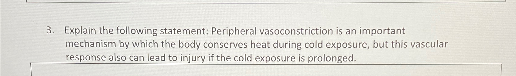 Solved Explain the following statement: Peripheral | Chegg.com