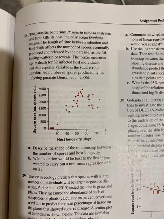 Solved Assignment Pro! 28. The parasitic bacterium Pasteuria | Chegg.com