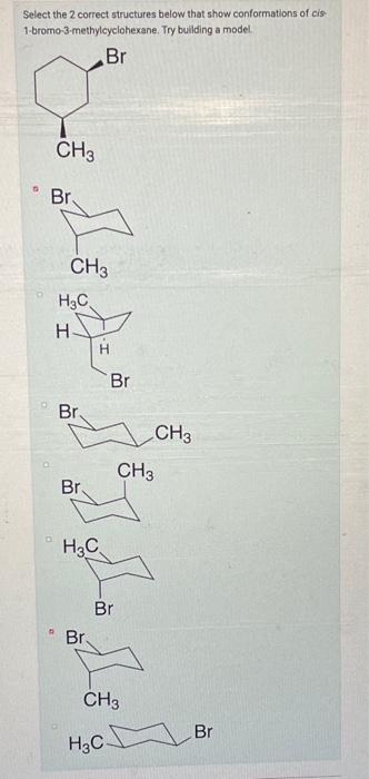 Solved Select the 2 correct structures below that show | Chegg.com