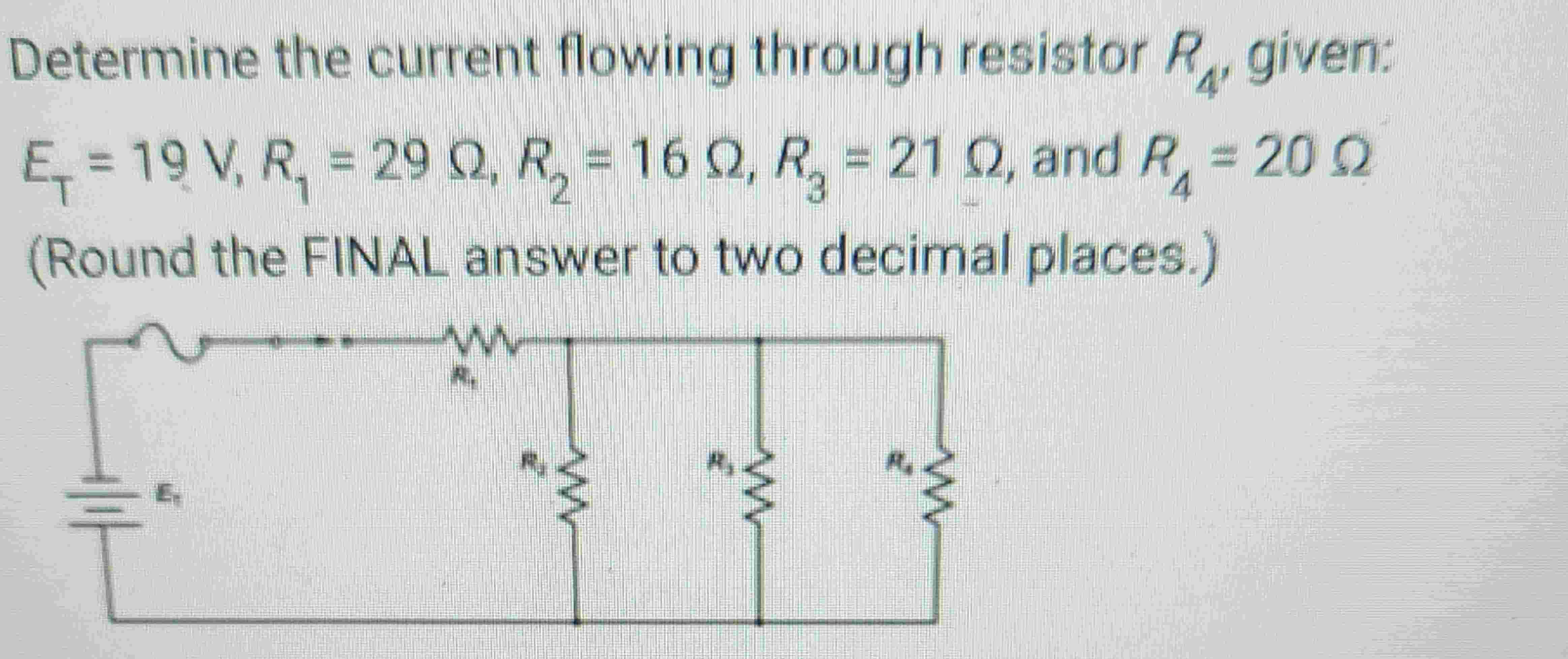 Solved Determine the current flowing through resistor R44, | Chegg.com