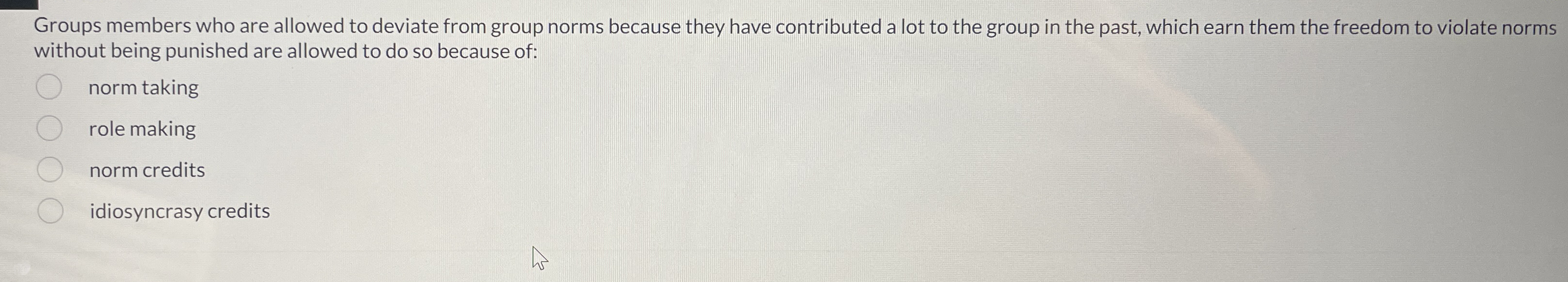 Solved Groups members who are allowed to deviate from group | Chegg.com