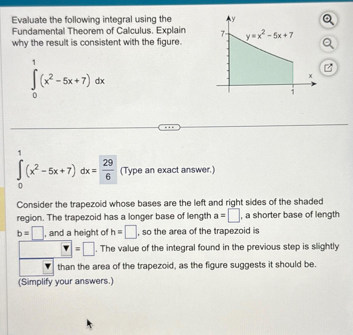 Solved Evaluate the following integral using the Fundamental | Chegg.com