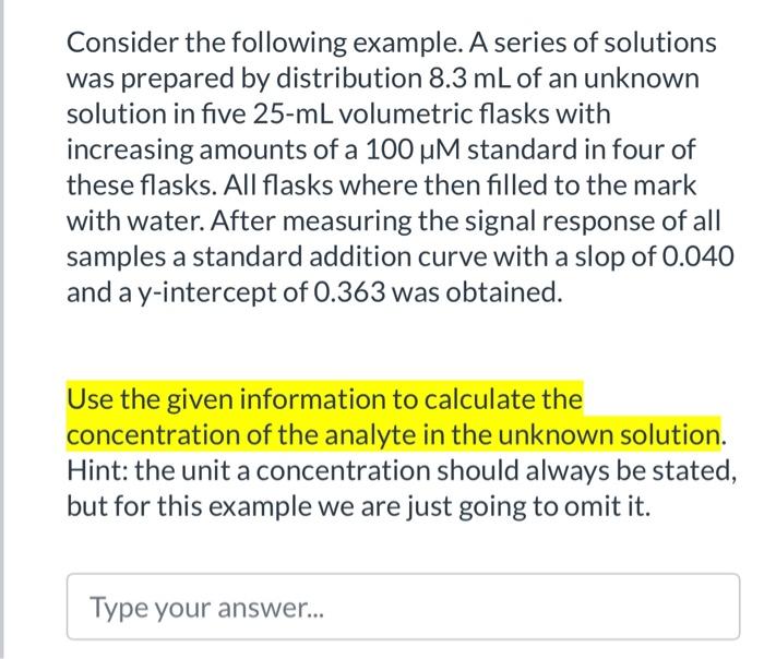 Solved Consider the following example. A series of solutions | Chegg.com