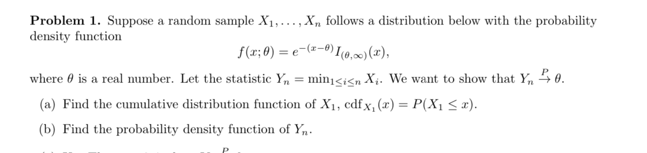 Solved Problem 1. ﻿Suppose a random sample x1,dots,xn | Chegg.com