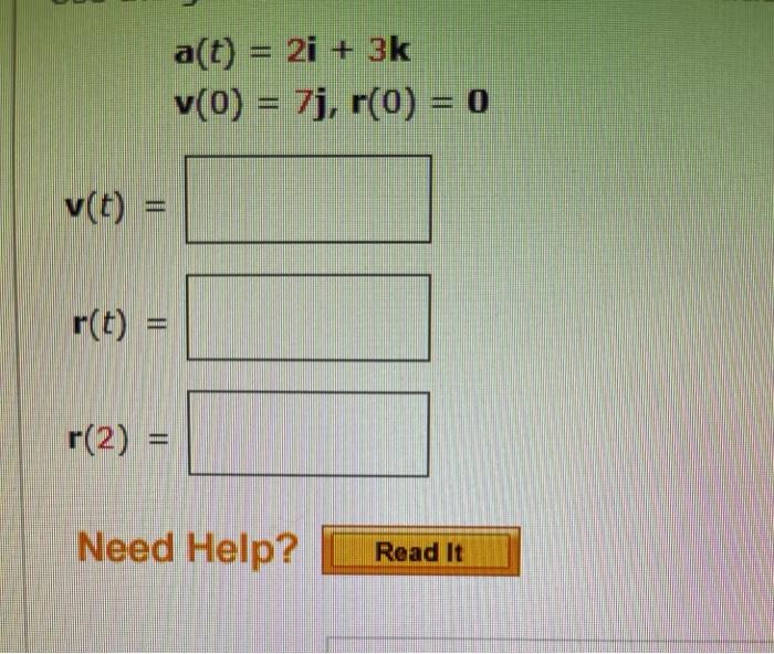 Solved The position vector r describes the path of an object | Chegg.com
